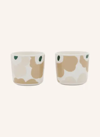 Marimekko 2er-Set Becher Unikko beige