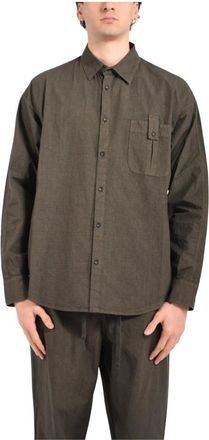 Andrea Ya'aqov Homme, Chemises, Vert, Taille: M Chemise oversize boutonn&eacute;e sur le devant