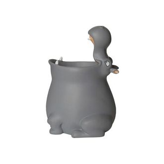 Winkee Gobelet &agrave; dents motif hippopotame | Porte-brosse &agrave; dents amusant pour enfants et b&eacute;b&eacute;s | 10 x 10 x 13,5 cm