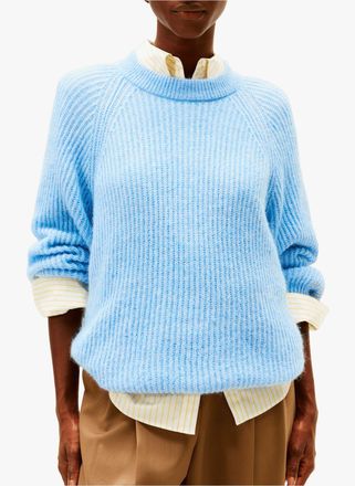 Tommy Hilfiger Pull col rond ample en alpaga m&eacute;lang&eacute;