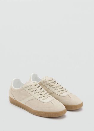 Mango Tennis combin&eacute;es cuir sable - Femme - 35 - MANGO