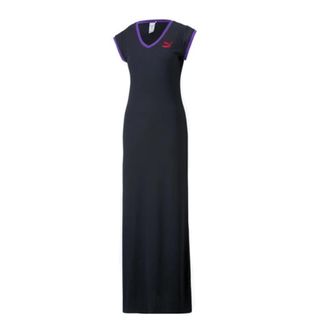Puma Langes Kleid X Dua Lipa - - Sport - Damen - Schwarzk - M