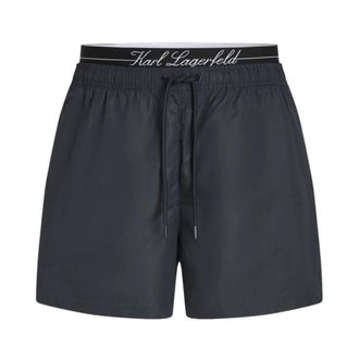 Karl Lagerfeld Hotel Crest Badeshorts - - Swimwear - Herren - Blau - L