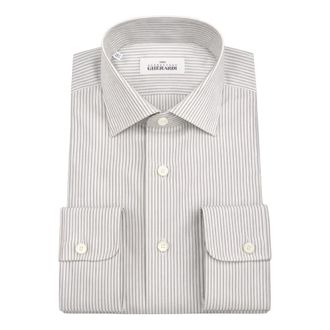 Alessandro Gherardi Homme, Chemises, Blanc, Taille: XL P506 520Righe Chemise Habill&eacute;e