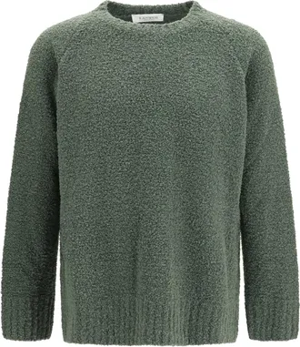 Laneus Wool Crew Neck Sweater - Green