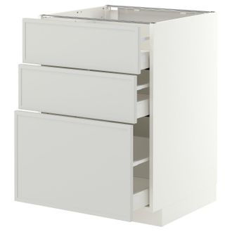 IKEA METOD / MAXIMERA Unterschrank mit 3 Schubladen