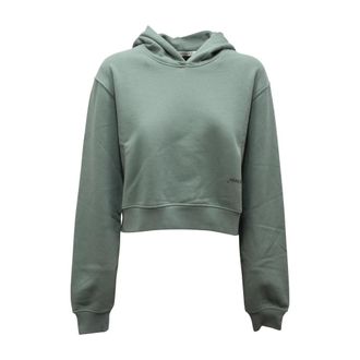 Hinnominate Hinnominate, Femme, Sweatshirts et sweats &agrave; capuche, Vert, Taille: 38 FR Cropped SweaT-shirt