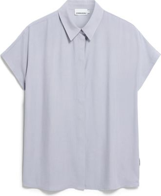 Armedangels Damen Bluse aus LENZING ECOVERO Viskose LARISAANA Relaxed Fit Misty Morning