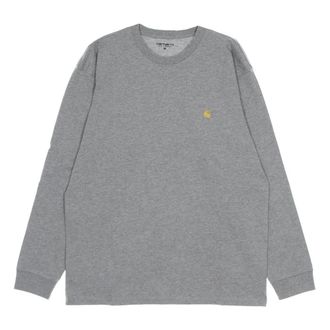 Carhartt Work in Progress Chase Langarm-T-Shirt - - Tops - Herren - Grau - XL