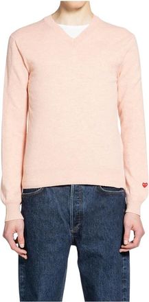 Comme Des Gar&ccedil;ons Homme, Pulls, Rose, Taille: S Pull &agrave; col en V