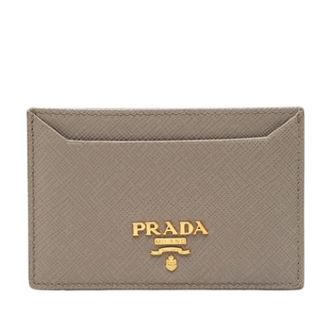 Prada Porte-cartes Pre-owned - Femme - Pre-owned - Gris - Taille: ONE Size