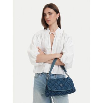 Tommy Hilfiger Handtasche Tommy Hilfiger Th Feminine Shoulder Bag Denim AW0AW18865 Blau