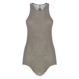 Rick Owens Femme, Tops, Gris, Taille: 38 FR Temple Basic Rib Tank