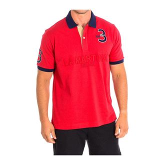 La Martina Kurz&auml;rmeliges Poloshirt - - Tops - Herren - Rot - S