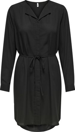 Only Damen Onltiana Life L/S Shirt Dress Noos Ptm Kleid, Schwarz, M EU