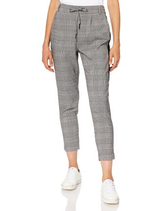Only NOS Damen Tapered Hose onlPOPTRASH PNT NOOS 15167399, Kariert, Gr. W25/L30 (Herstellergr&ouml;&szlig;e: XS), Mehrfarbig (Black Detail:W. Check Hta-2438)