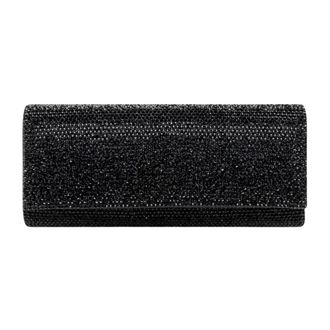 twentyfour Femme, Sacs, Noir, Taille: ONE Size Pochette &agrave; ornements strass&eacute;s