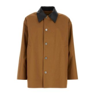 Jil Sander Karamell Baumwoll Trenchcoat - - Jackets - Herren - Braun - M