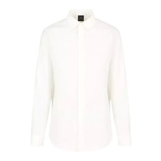 A|X Armani Exchange Homme, Chemises, Blanc, Taille: XL Camicia Logo Allover