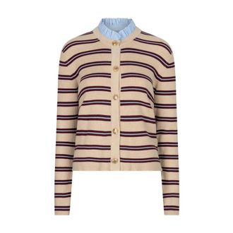 Amaya Amsterdam Nia Weste - - Knitwear - Damen - Beige - L