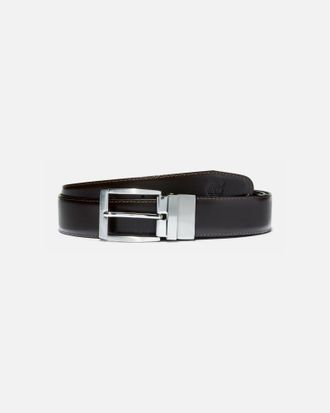 Timberland Klassischer 35 mm Bay Ridge Wende-Lederg&uuml;rtel f&uuml;r Herren in Dunkelbraun, Herren, Braun, Gr&ouml;&szlig;e