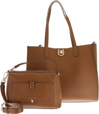 U.S.Polo Association sac shopper sac à épaule Middleton Large Shopping Bag With Extra Bag Camel marron clair