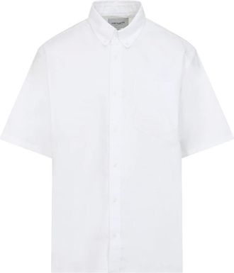 Carhartt Work in Progress Homme, Chemises, Blanc, Taille: L Braxton Shirt