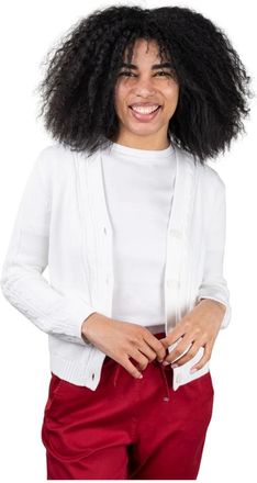 Max Mara Femme, Pulls, Blanc, Taille: 40 FR Cardigans