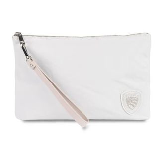 Blauer Flow Clutch Handtasche Synthetisches Gewebe Eis - - Bags - Damen - Wei&szlig; - ONE SIZE
