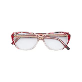 Saint Laurent Pre-owned Acetat sonnenbrillen - - Pre-owned - Damen - Rot - ONE SIZE