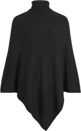 Vila Clothes Viril Rollneck Knit Poncho - Noos, Femme, Noir (Black), Taille Unique