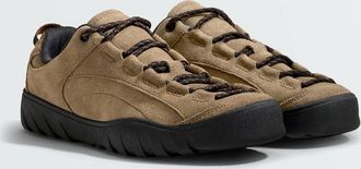 Oysho baskets en cuir fendu naturel-Marron