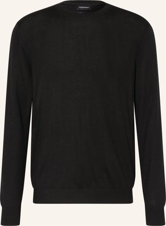 Strokesman's Strokesmans Pullover Aus Merinowolle schwarz