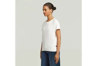 G-Star T-Shirt Raglan Rundhalsform, mit angesetztem B&uuml;ndchen