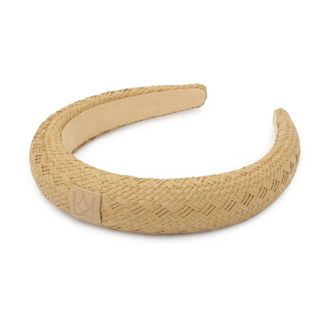 Kazar Femme, Accessoires, Brun, Taille: ONE Size Bandeau en paille de papier marron clair