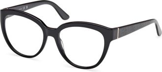 Guess Unisex GU50232 Lunettes de Soleil, Shiny Black, 54