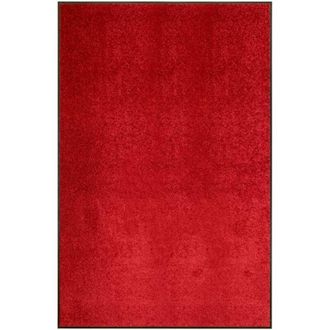 vidaXL Fußmatte Waschbar Rot 120x180 cm - Vidaxl