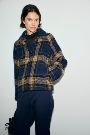 Gerard Darel Manteau court &agrave; carreaux - ALMY - Electrique