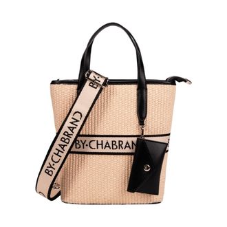 Chabrand Sac a main Ref 67521 SY001 Beige Noir 26*25*8 cm