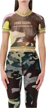 Ottolinger Ottolinger, Femme, Tops, Multicolore, Taille: 42 FR Mesh Otto T-shirt