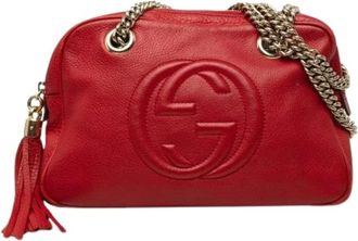Gucci Sac bandouli&egrave;re Soho Pre-owned - Femme - Pre-owned - Rouge - Taille: ONE Size