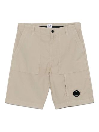 C.P. Company short cargo &agrave; d&eacute;tail de lentille - Tons neutres
