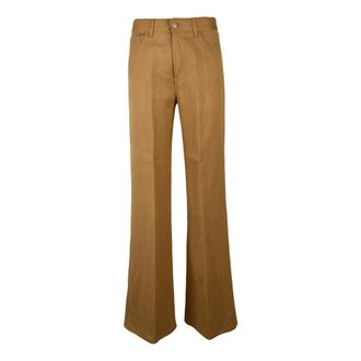 Dondup Femme, Pantalons, Brun, Taille: W26 Amber Wide Pantalons
