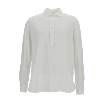 Original Vintage Homme, Tops, Blanc, Taille: M Polo Leandro