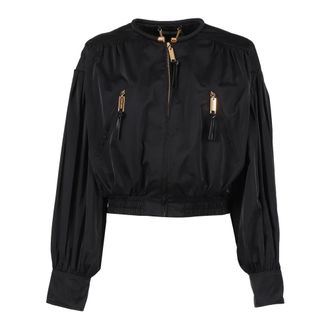 Elisabetta Franchi Damen, Blusen & Hemden, Schwarzk, LGr&ouml;&szlig;e