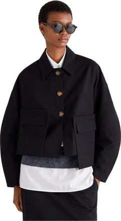 Meimeij Femme, Vestes, Noir, Taille: 40 FR Veste Doubl&eacute;e avec Fente au Dos