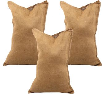 DOITOOL 3 St&uuml;ck Wiederverwendbare Jutes&auml;cke 50x80cm Lebensmittelecht f&uuml;r Kartoffel Gem&uuml;seaufbewahrung Mehrzweck Haushaltsbeutel aus Nat&uuml;rlicher Jute