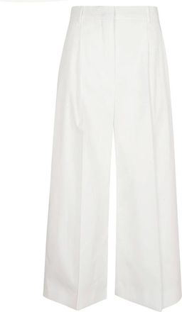 Max Mara Femme, Pantalons, Blanc, Taille: 34 FR Wide Pantalons