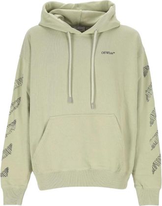 Off-white Pullover Hoodie - - Sweatshirts & Hoodies - Herren - Gr&uuml;n - S