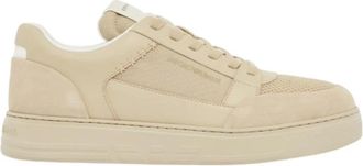 Emporio Armani Homme, Chaussures, Beige, Taille: 43 EU Baskets Cordura avec D&eacute;tails en Daim